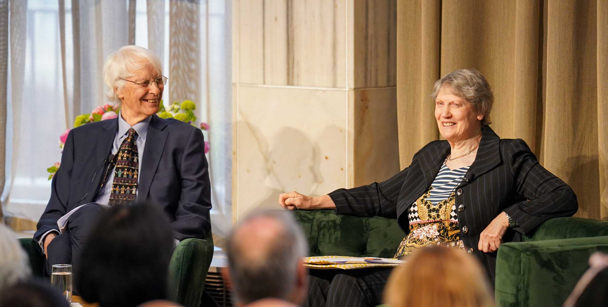 "CHALLENGES TO PEACE IN TURBULENT TIMES" A dialogue between Helen Clark ...